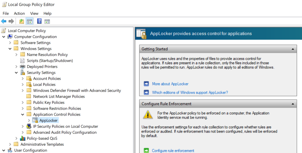 Cyber Essentials Plus – Setting up Software Restriction Policies