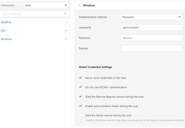 Nessus credentialed scan for Cyber Essentials Plus